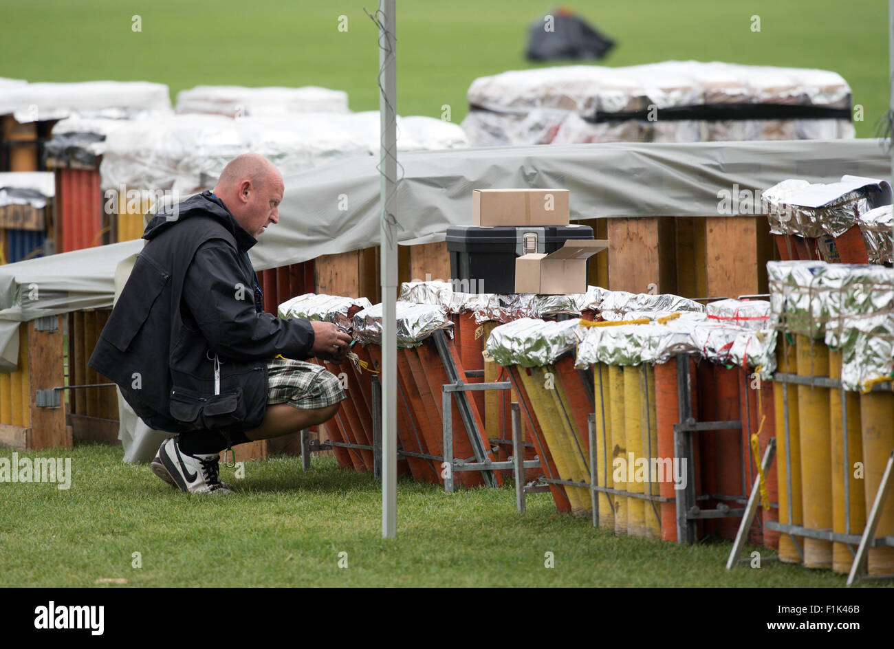 Pyro technician hi-res stock photography and images - Alamy