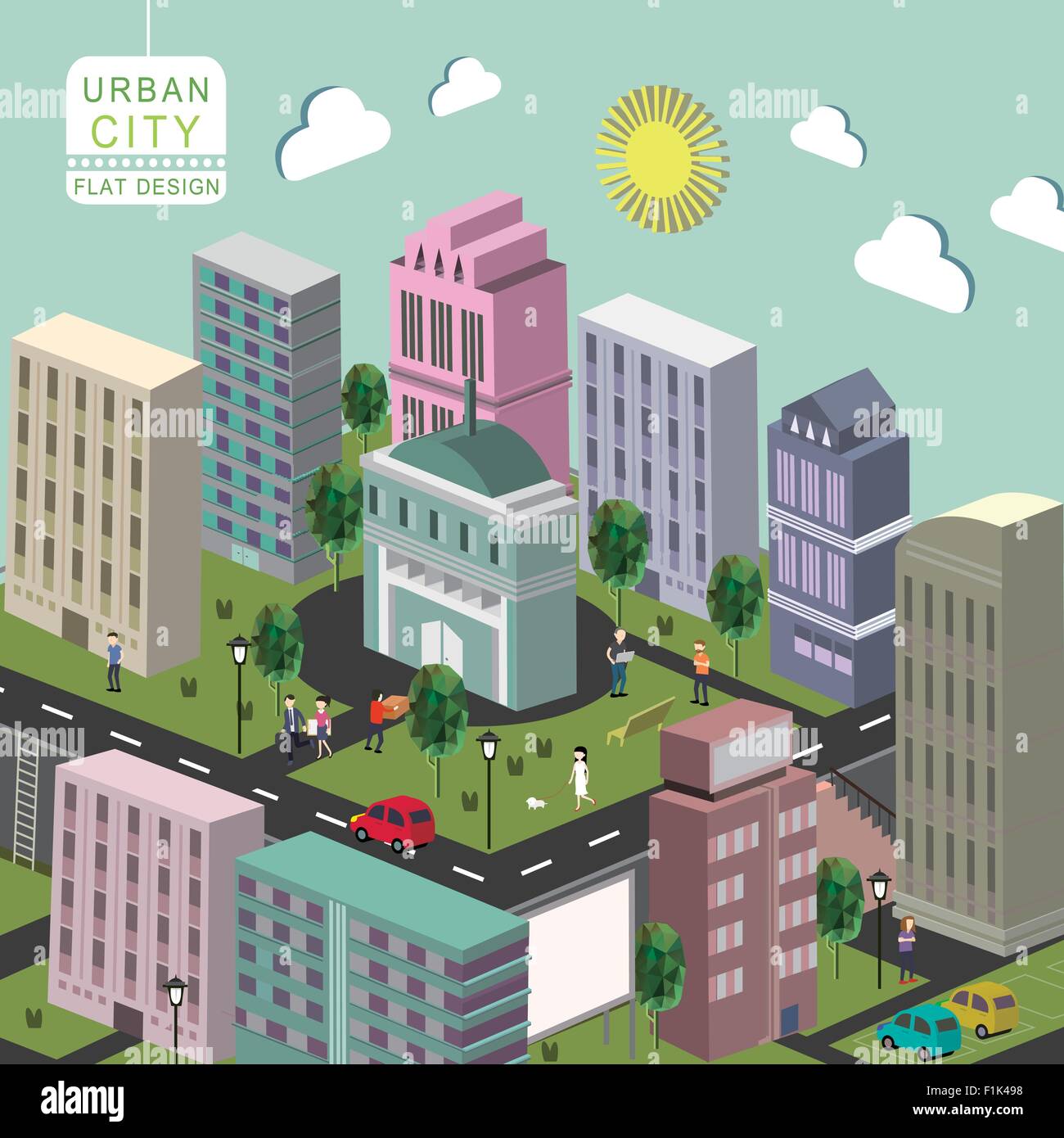 Urban planning and transport development Stock Vector Images - Alamy