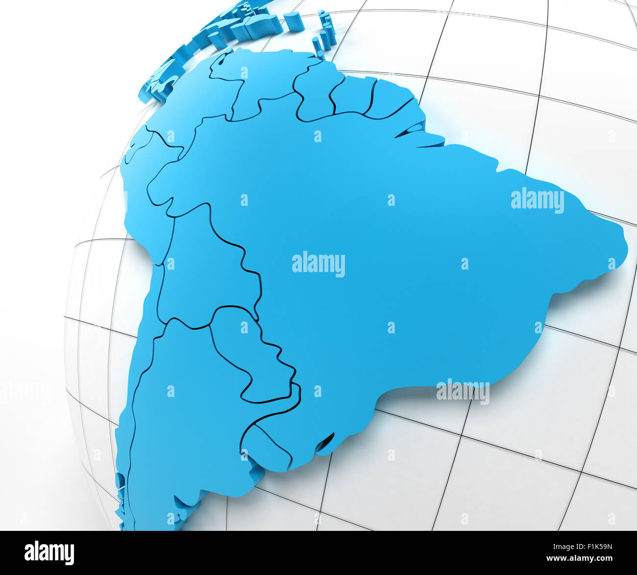 Globe earth brazil map hi-res stock photography and images - Alamy