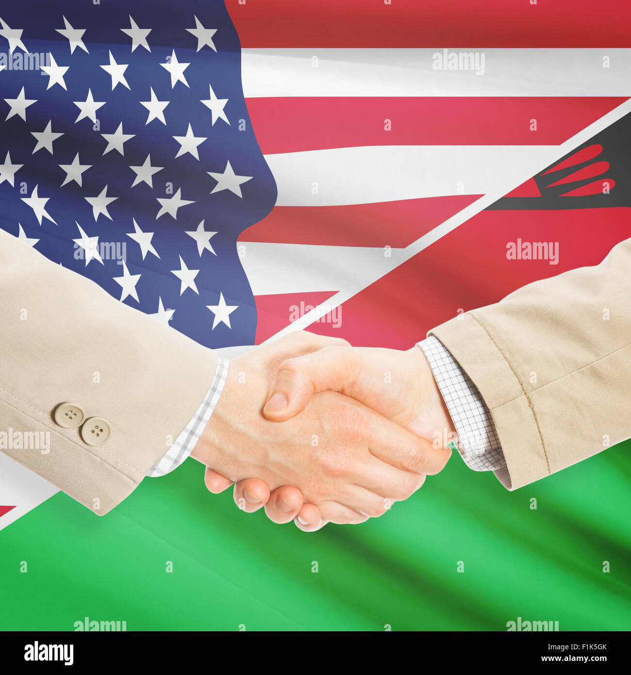 Businessmen shaking hands - United States and Malawi Stock Photo - Alamy Businessmen shaking hands - United States and Malawi Stock Photo - Alamy