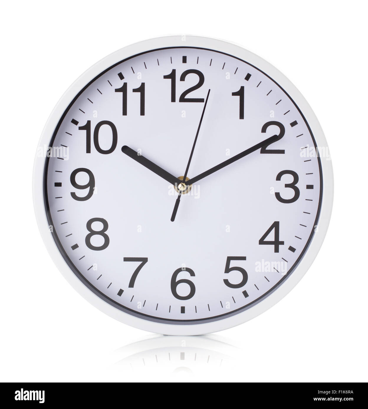 wall clock isolated on white background Stock Photo - Alamy