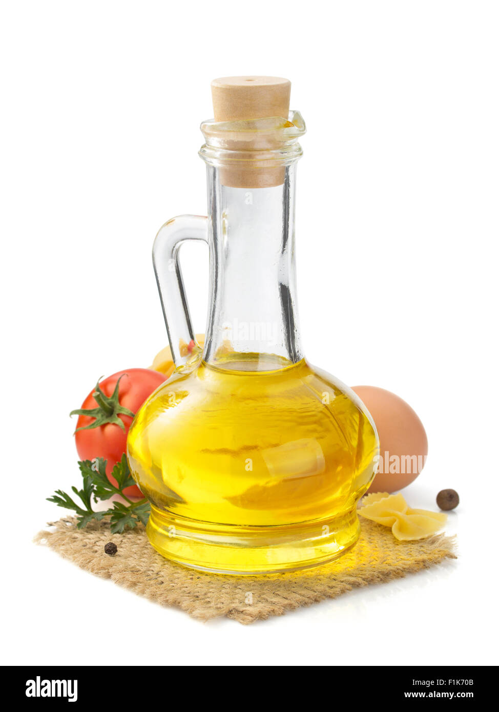 bottle of oil isolated at white background Stock Photo - Alamy