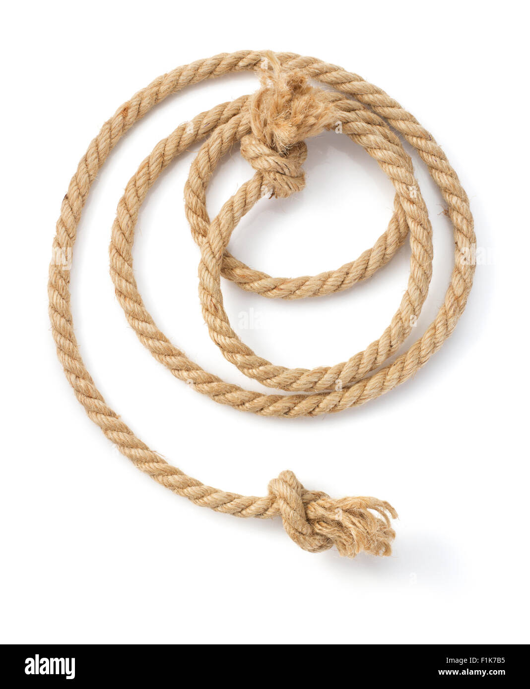 ship rope isolated on white background Stock Photo - Alamy