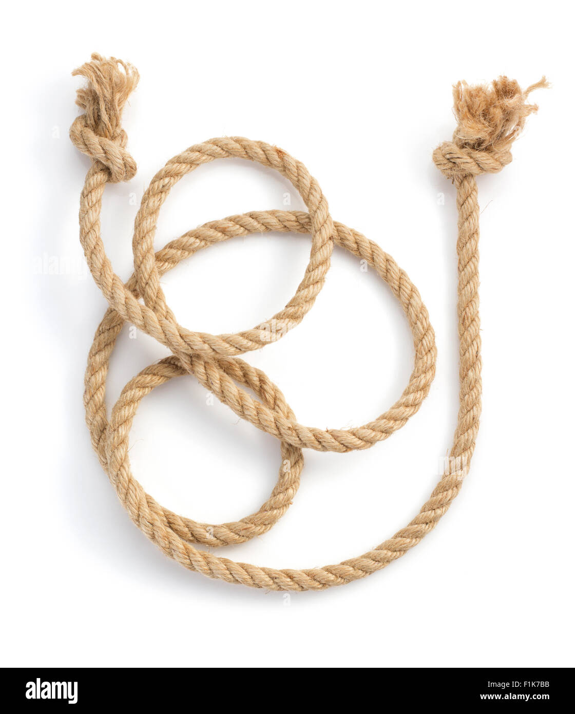 ship rope isolated on white background Stock Photo - Alamy