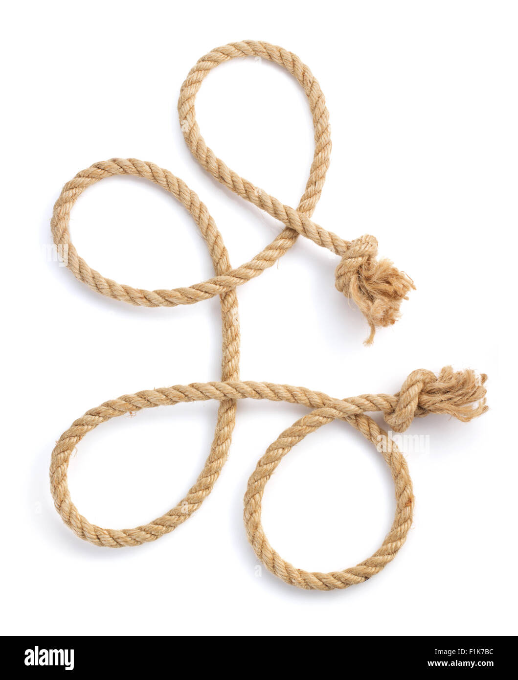 ship rope isolated on white background Stock Photo - Alamy