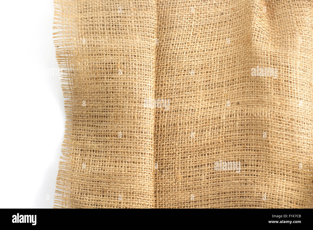 burlap hessian sacking isolated on white background Stock Photo - Alamy