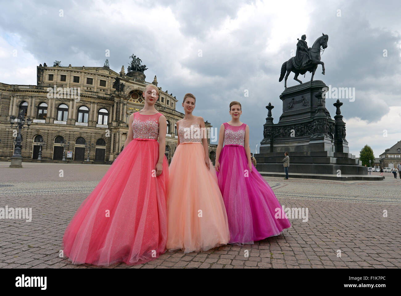 Dresden, Germany. 3rd Sep, 2015. Former debutantes (l-r) Dorothea ...