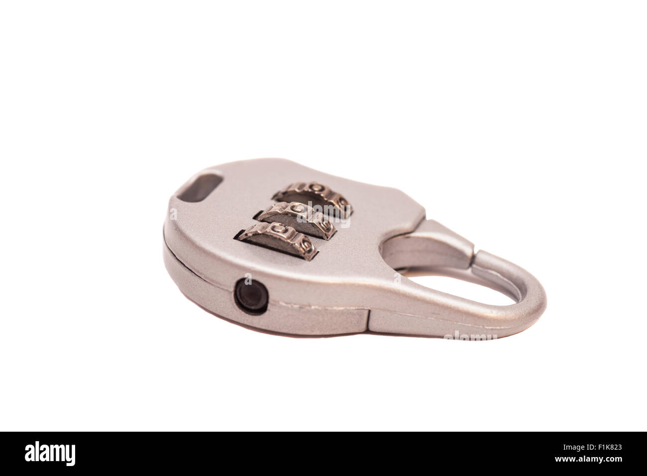 Small lock with numbers combination on white Stock Photo - Alamy