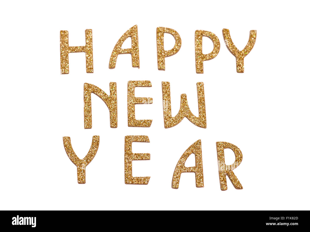 Merry christmas xmas golden text Cut Out Stock Images & Pictures - Alamy