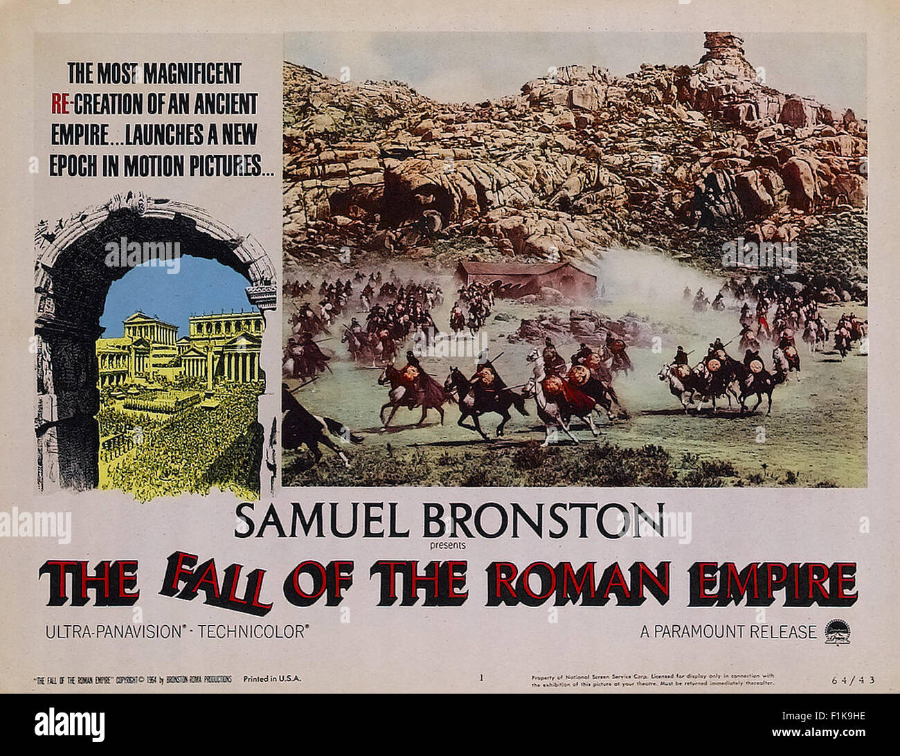 Fall of the Roman Empire The 008 - Movie Poster Stock Photo - Alamy