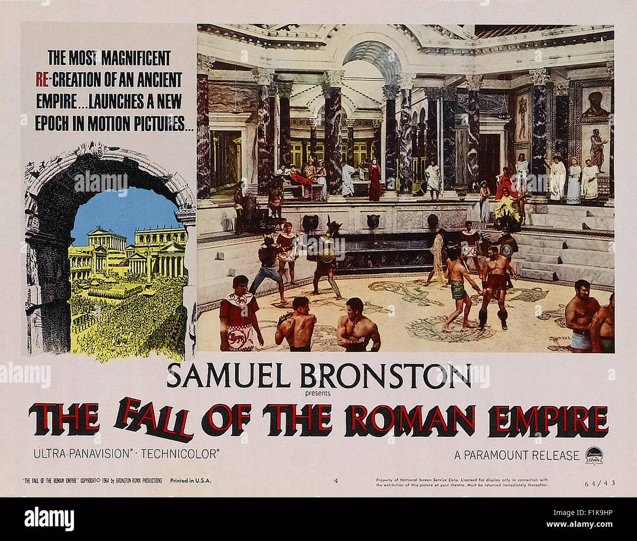 Fall of the Roman Empire The 011 - Movie Poster Stock Photo - Alamy