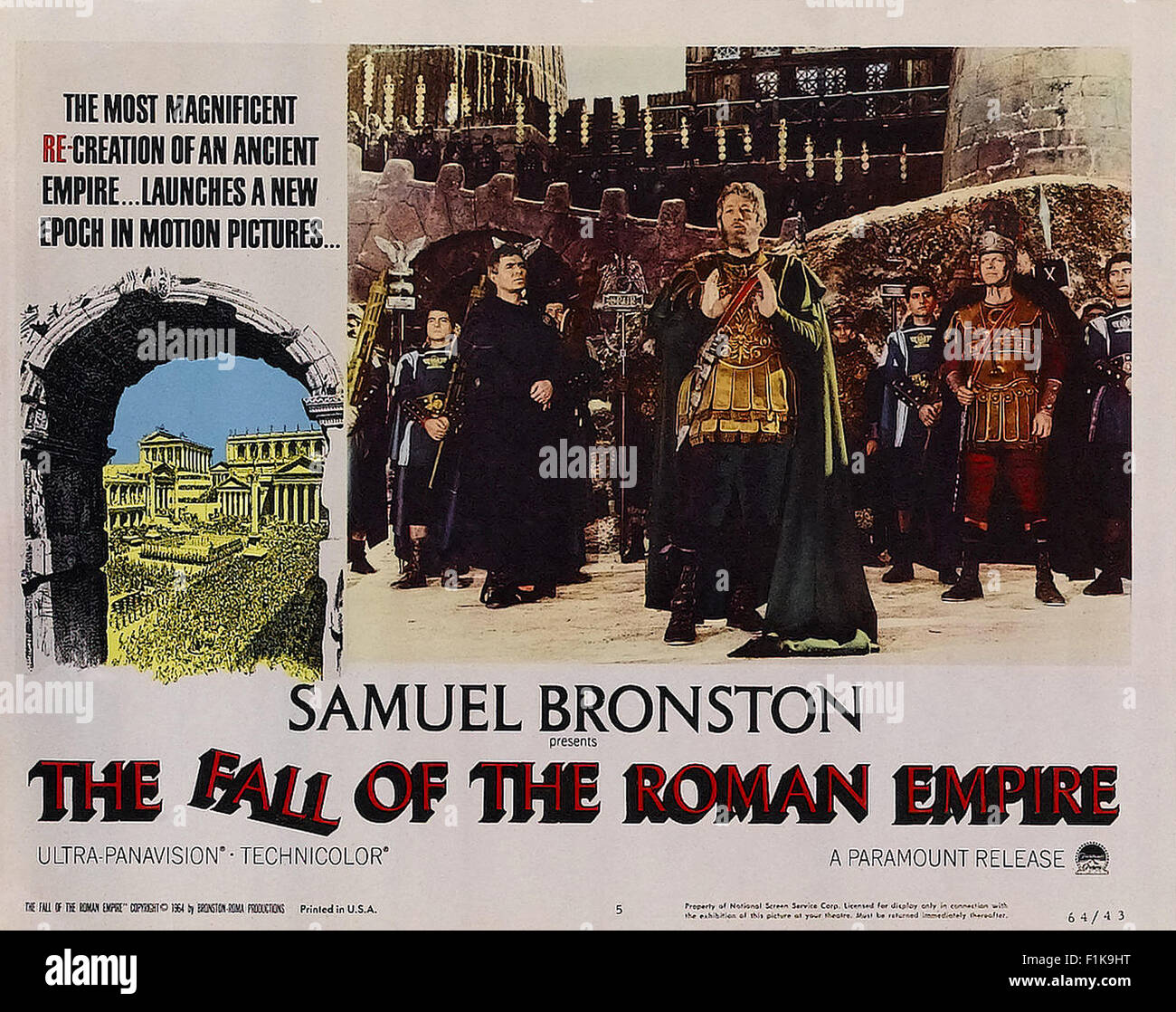 Fall of the Roman Empire The 012 - Movie Poster Stock Photo - Alamy