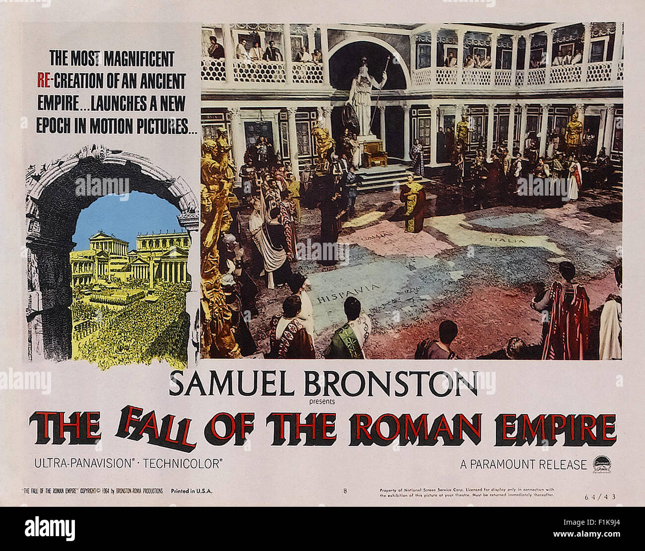 Fall of the Roman Empire The 015 - Movie Poster Stock Photo - Alamy