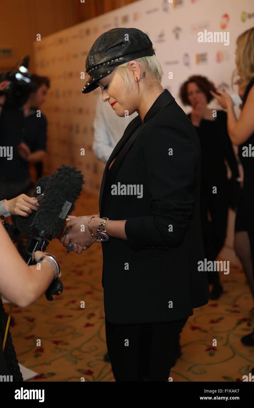 Nordoff Robbins O2 Silver Clef Awards held at Grosvenor House Featuring: Rita Ora Where: London ...