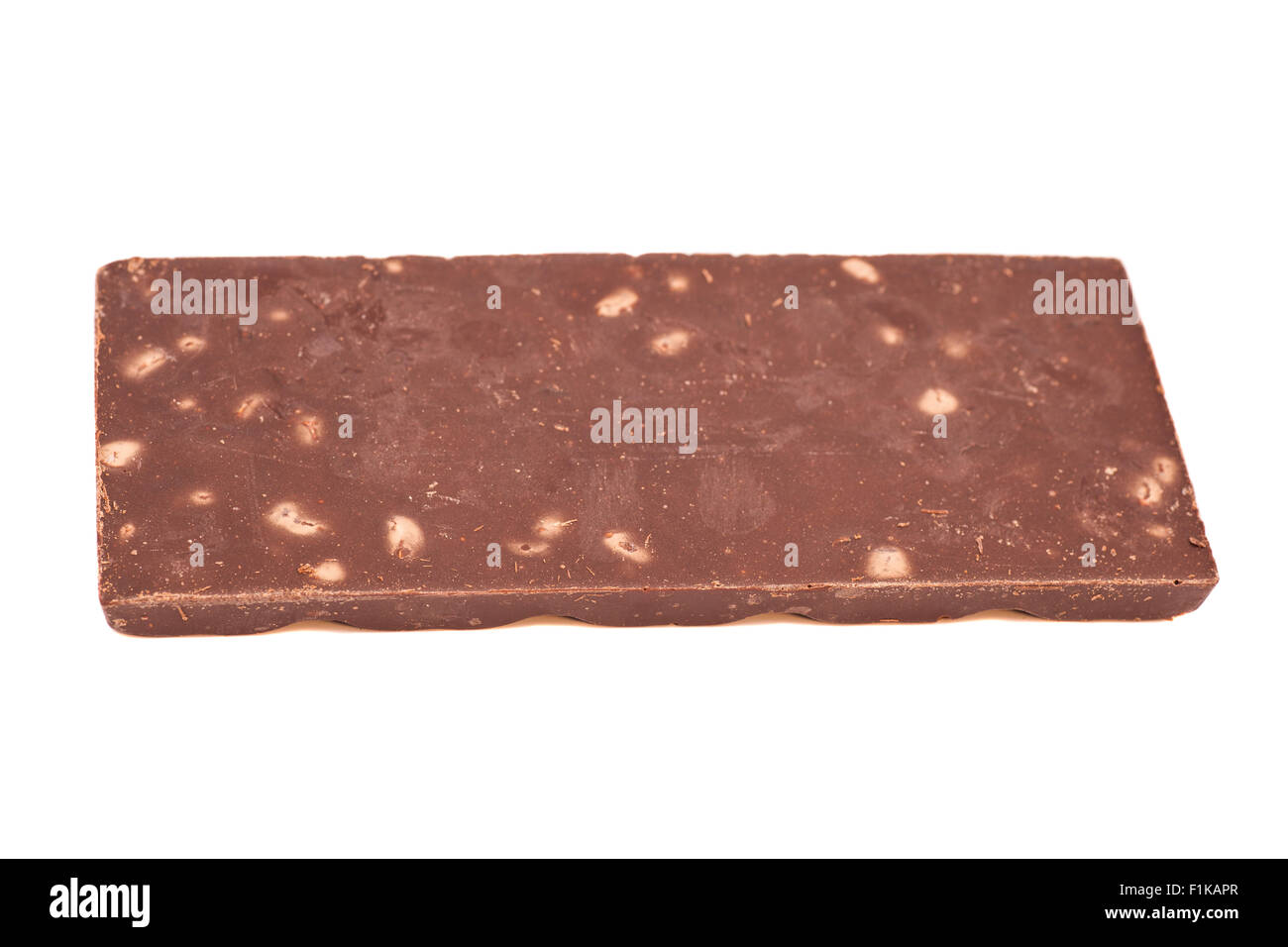 Chocolate bar isolated on white Stock Photo - Alamy