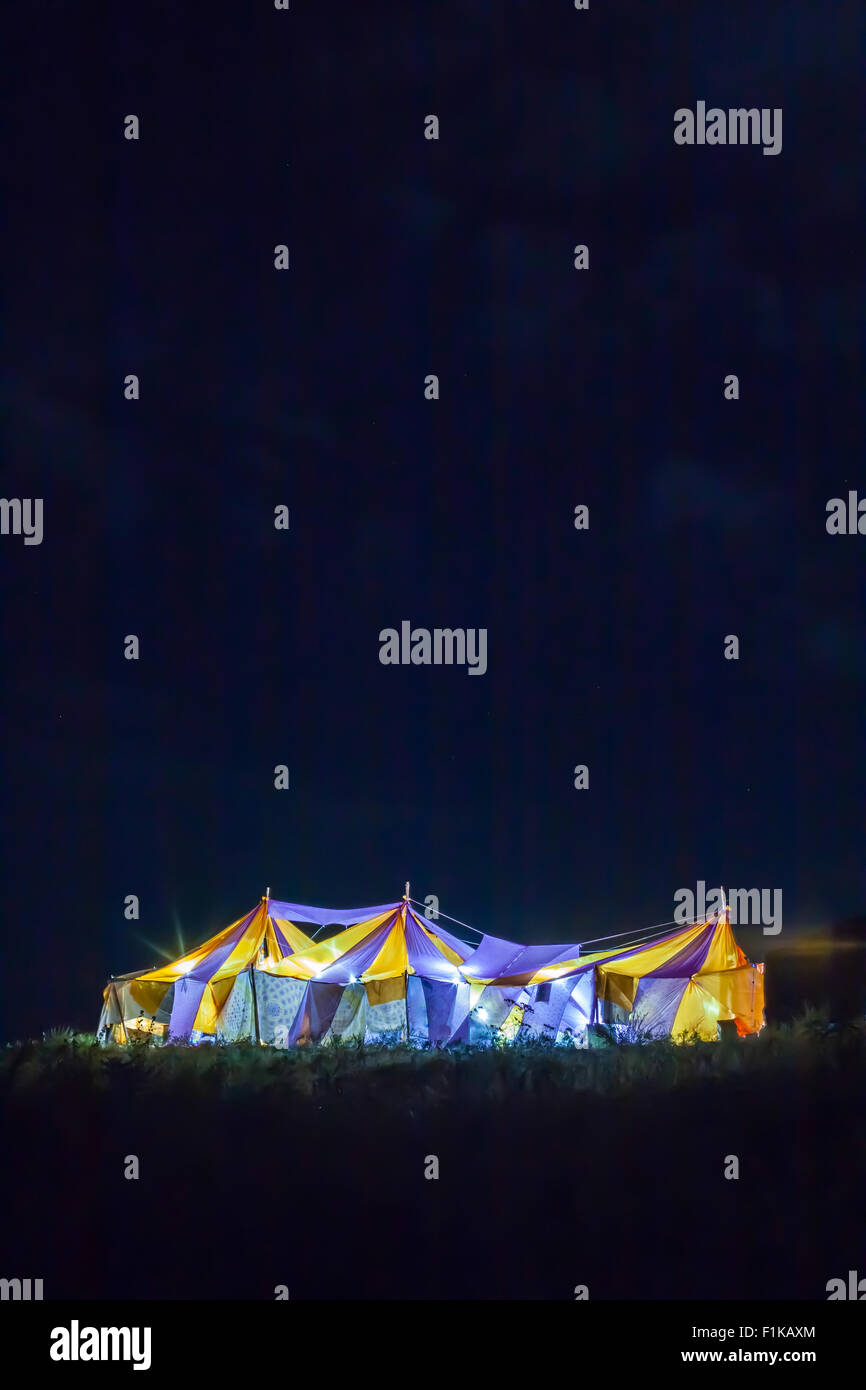 festival tent at night Stock Photo - Alamy