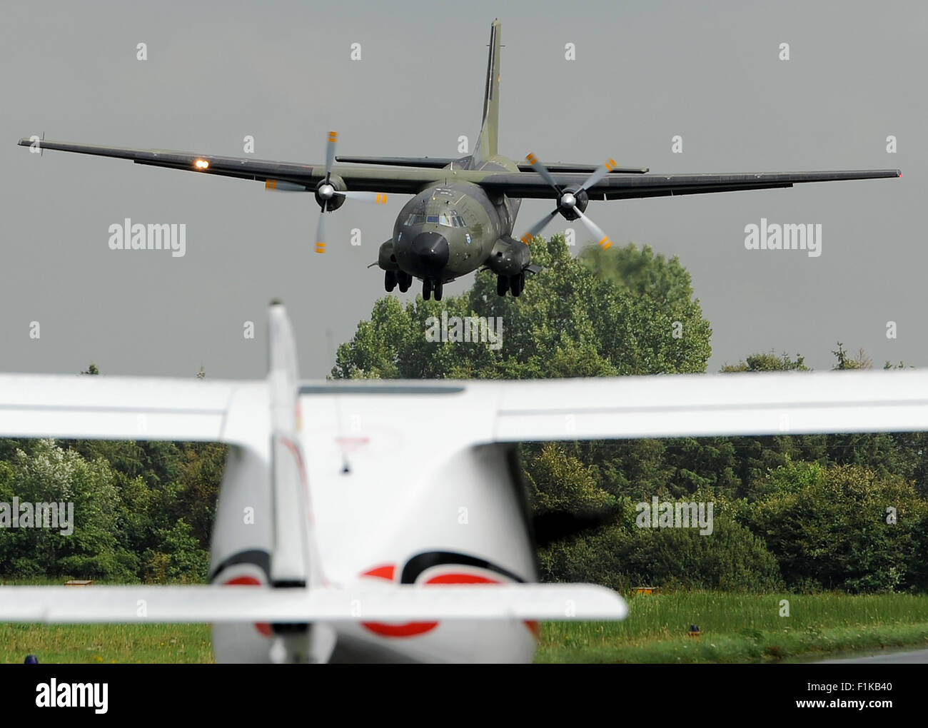 Pilots from 63 squadron of the German Bundeswehr practise takeoff and ...