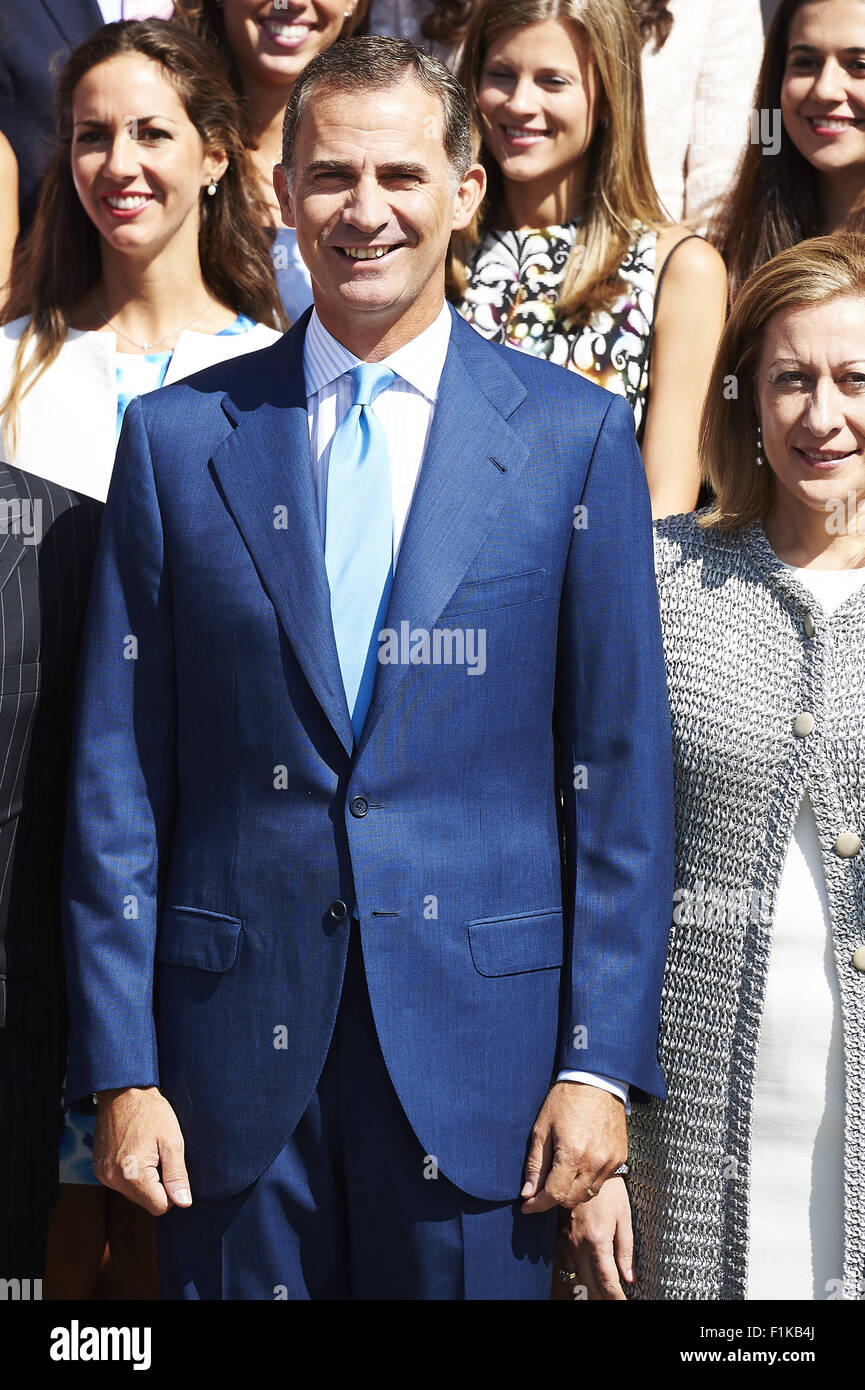 Madrid, Spain. 3rd Sep, 2015. King Felipe VI of Spain attends an ...