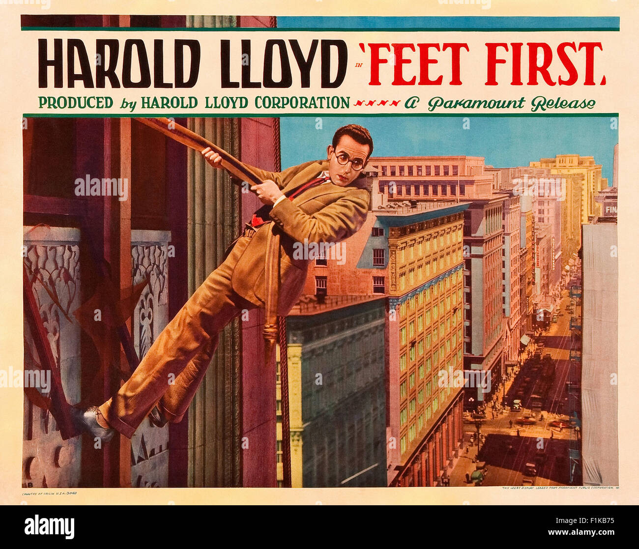 Feet First (1930) 002 - Movie Poster Stock Photo - Alamy