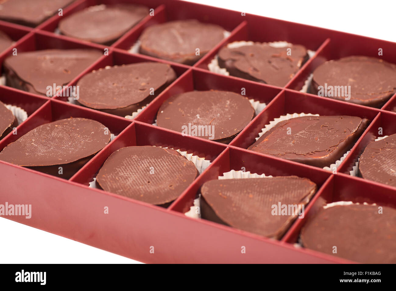 Box of sweet chocolate candies Stock Photo - Alamy
