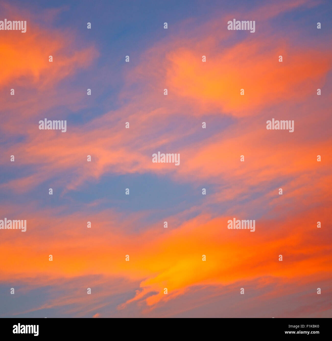 sunrise in the colored sky white soft clouds and abstract background ...