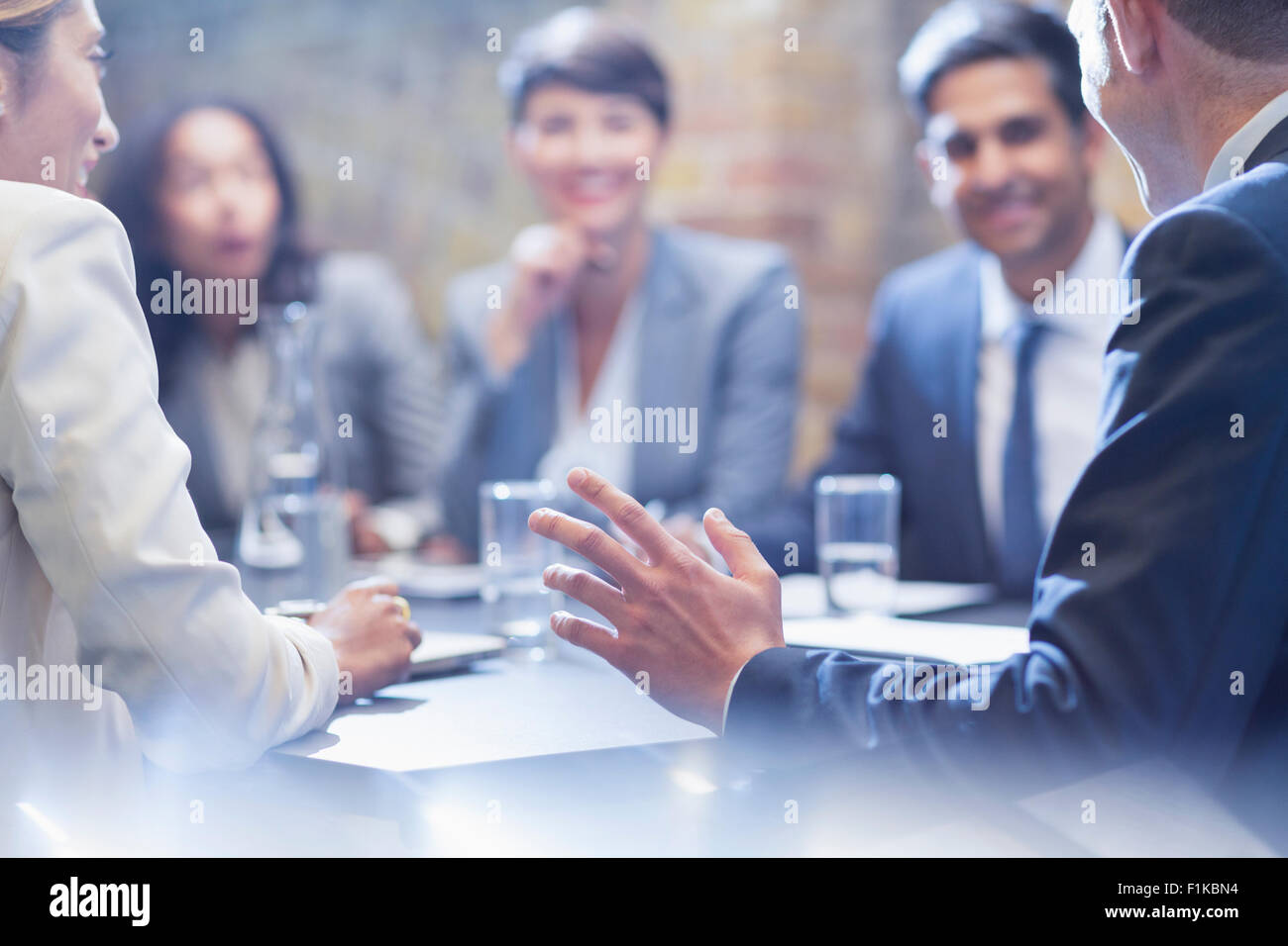 Business people talking in conference room Stock Photo - Alamy