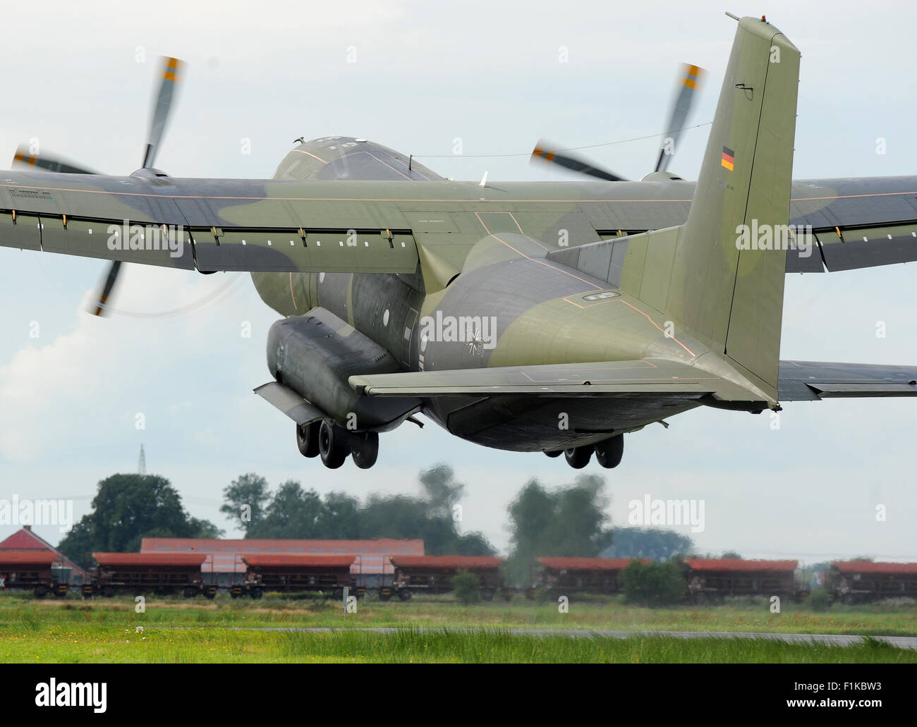Pilots from 63 squadron of the German Bundeswehr practise takeoff and ...