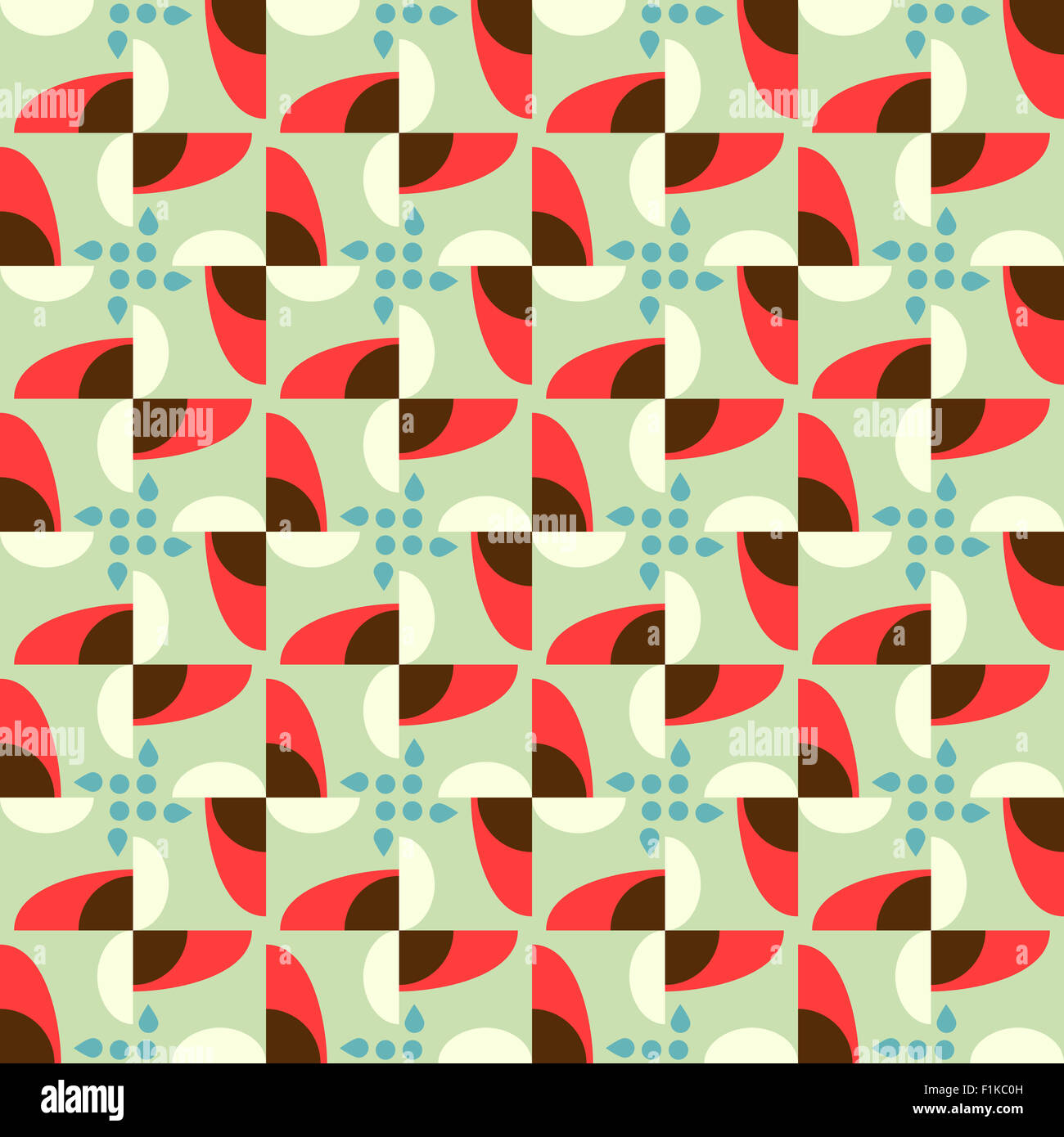 Teal seamless pattern hi-res stock photography and images - Alamy