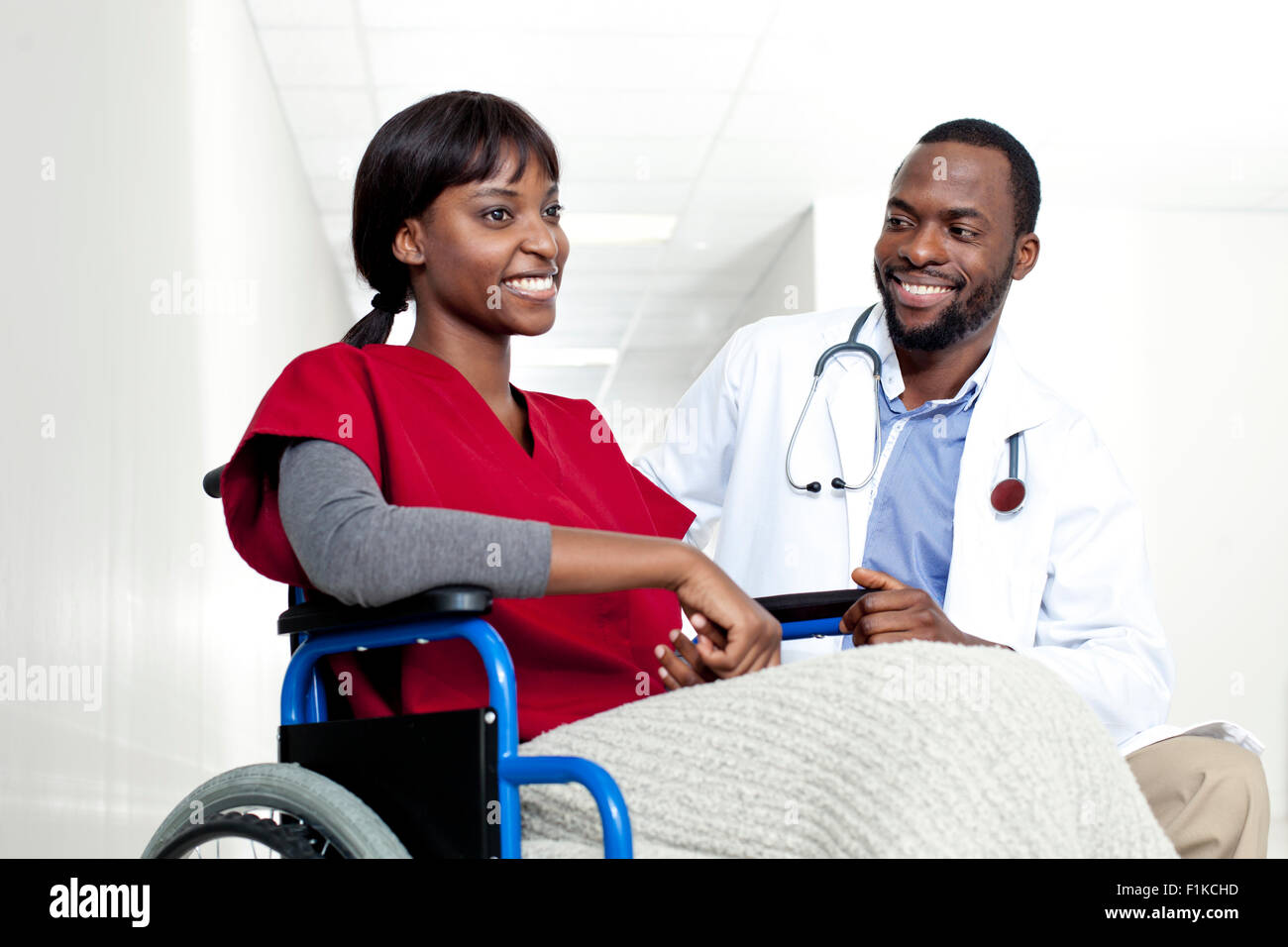 Female doctor in wheelchair hi-res stock photography and images - Alamy