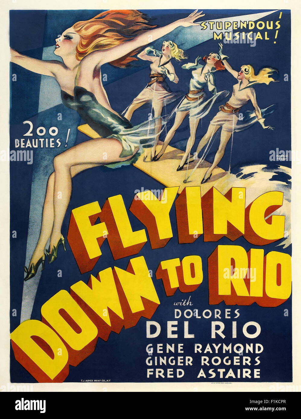 Flying Down to Rio 001 - Movie Poster Stock Photo - Alamy