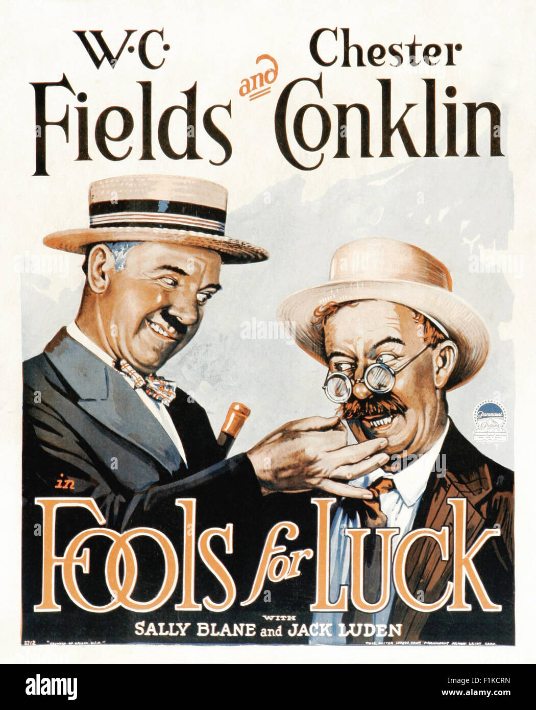 Fools for Luck 001 - Movie Poster Stock Photo - Alamy