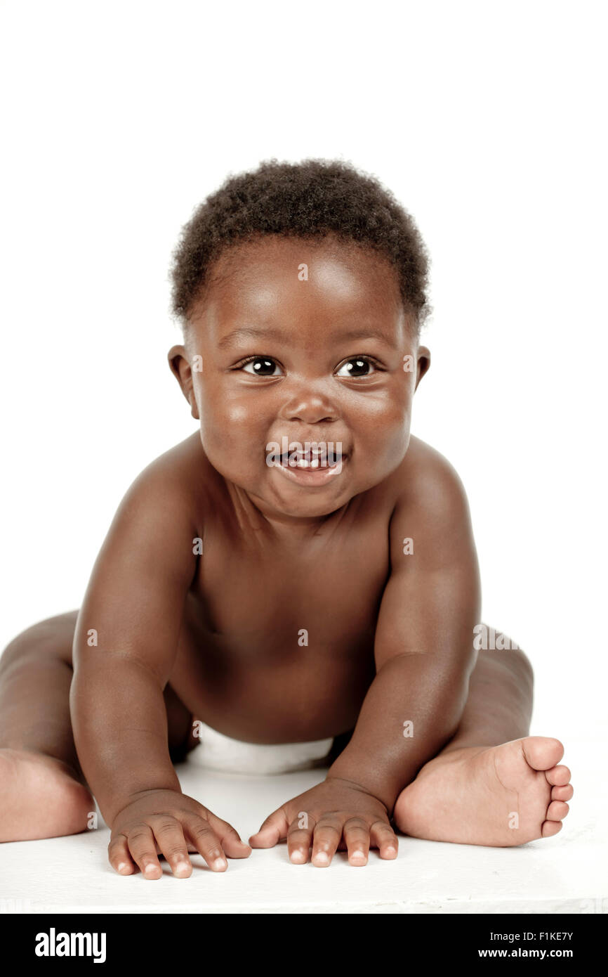 Baby sitting in nappies hi-res stock photography and images - Alamy