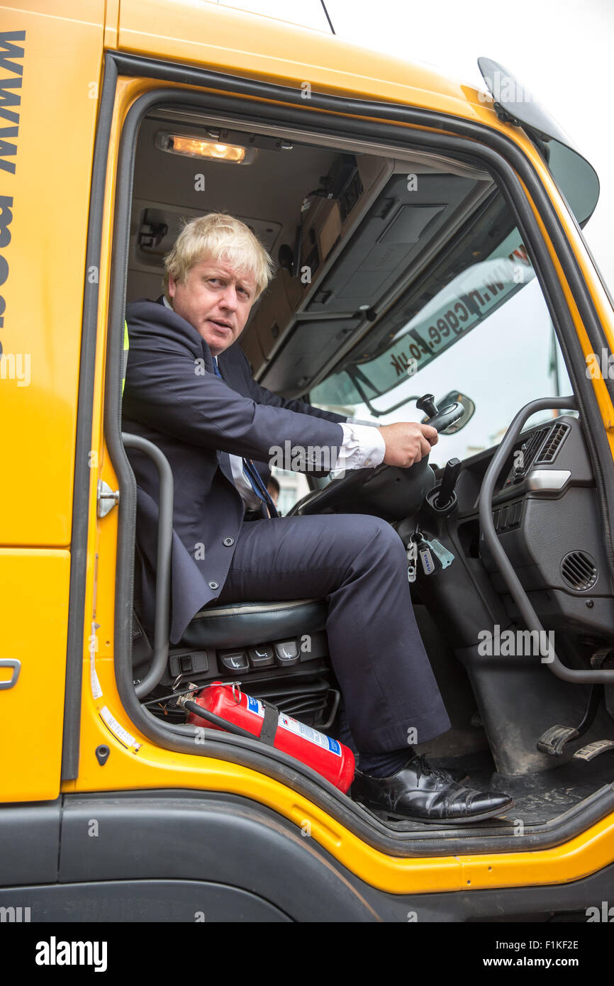 Mayor of London,Boris Johnson,launches the safer cycling scheme by ...