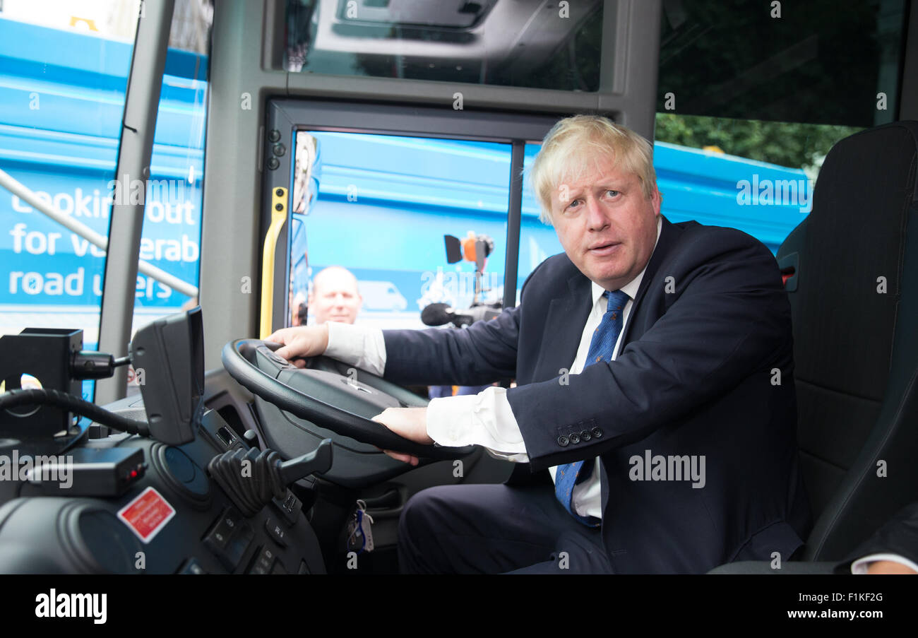 Mayor of London,Boris Johnson,launches the safer cycling scheme by ...