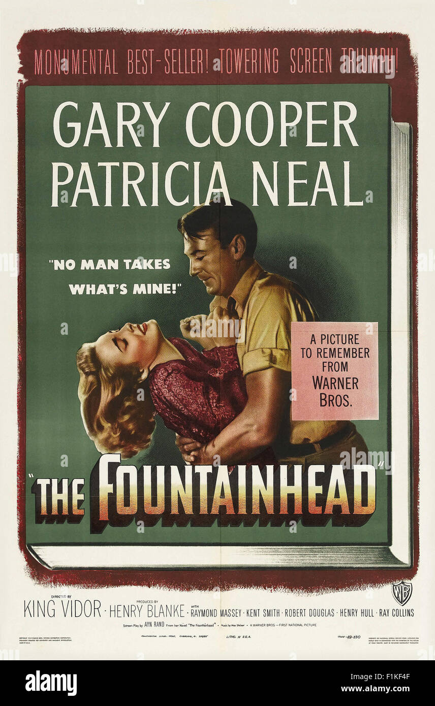 Fountainhead The 001 - Movie Poster Stock Photo - Alamy