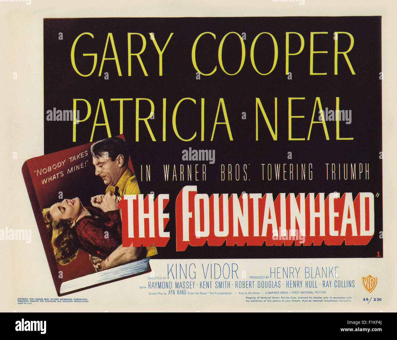 Fountainhead The 002 - Movie Poster Stock Photo - Alamy