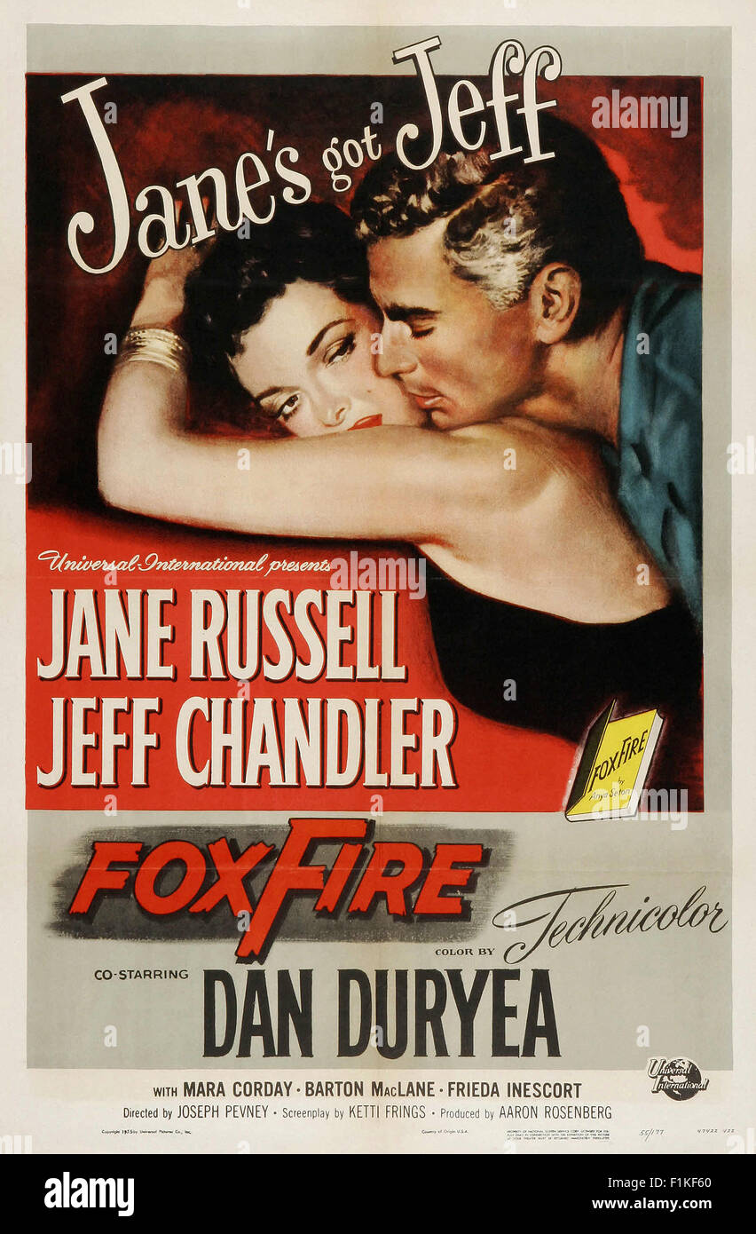 Foxfire (1955) 001 - Movie Poster Stock Photo - Alamy