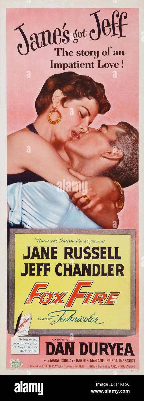 Foxfire (1955) 003 - Movie Poster Stock Photo - Alamy