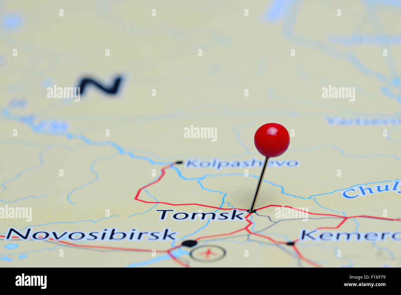 Tomsk map hi-res stock photography and images - Alamy