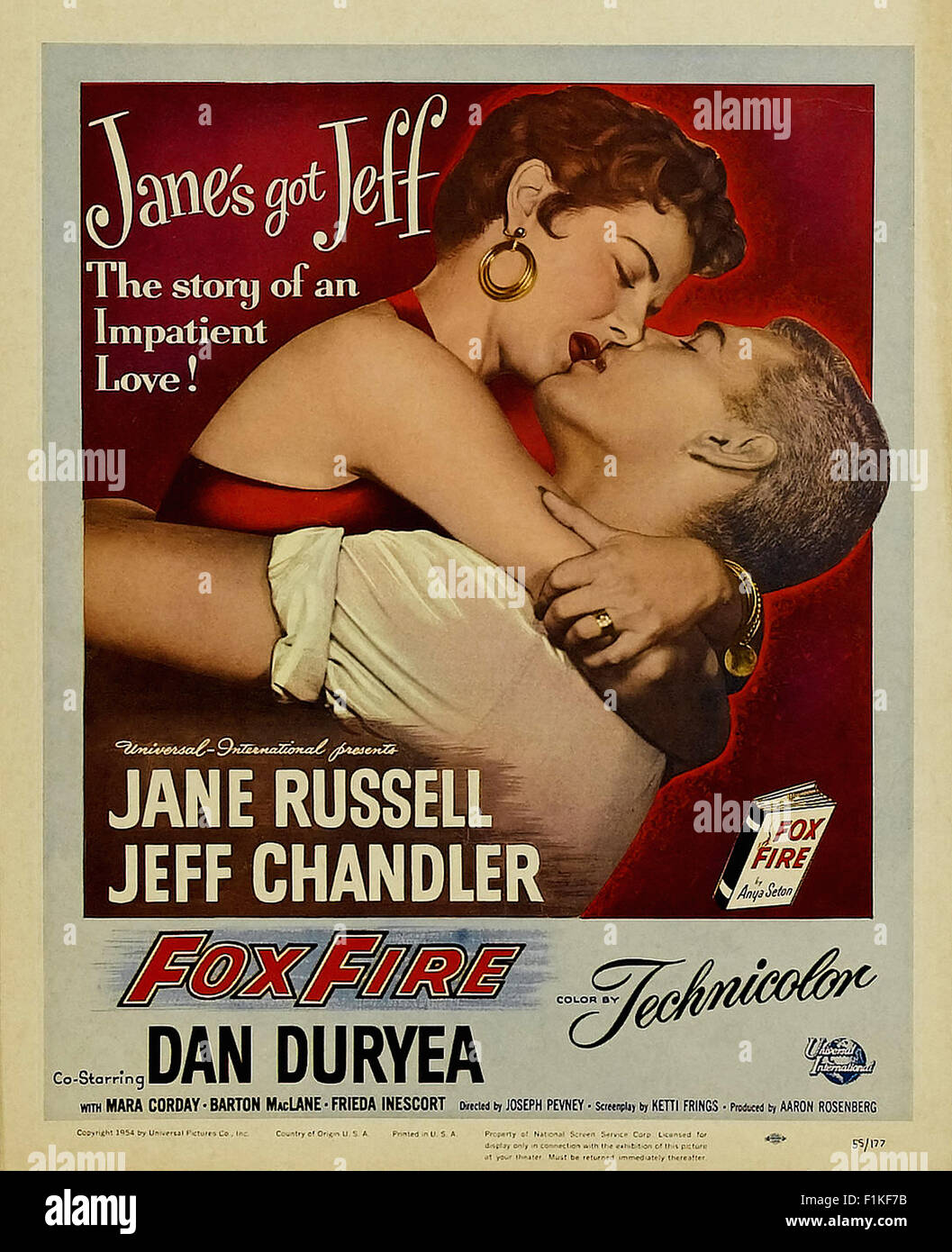 Foxfire (1955) 012 - Movie Poster Stock Photo - Alamy