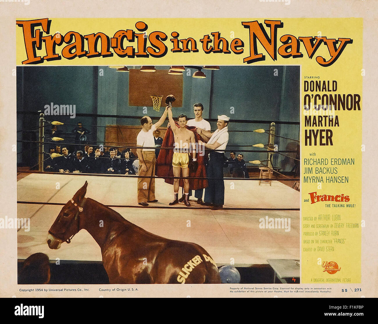 Francis in the Navy 003 - Movie Poster Stock Photo - Alamy