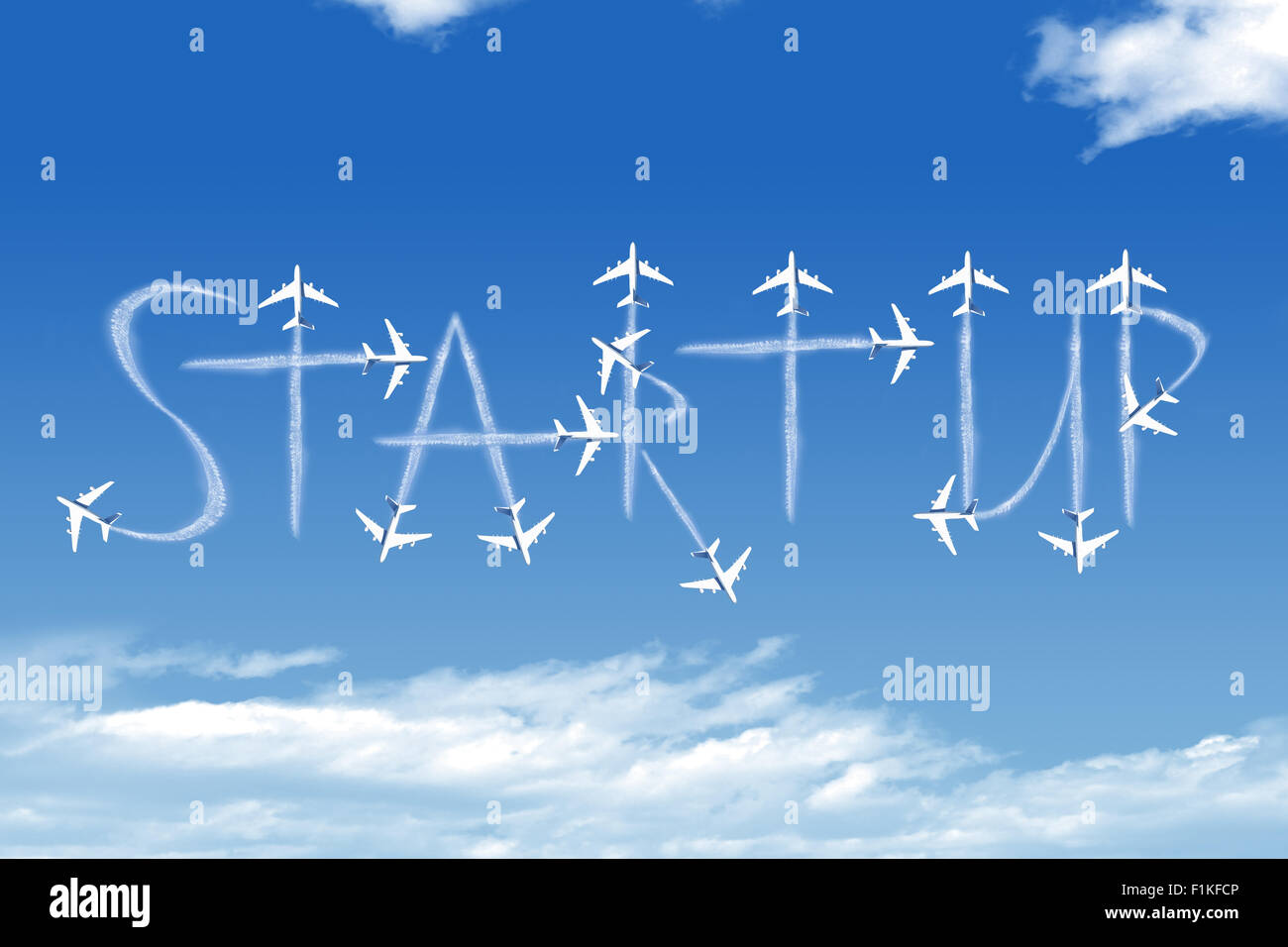Start up shape clouds Stock Photo - Alamy