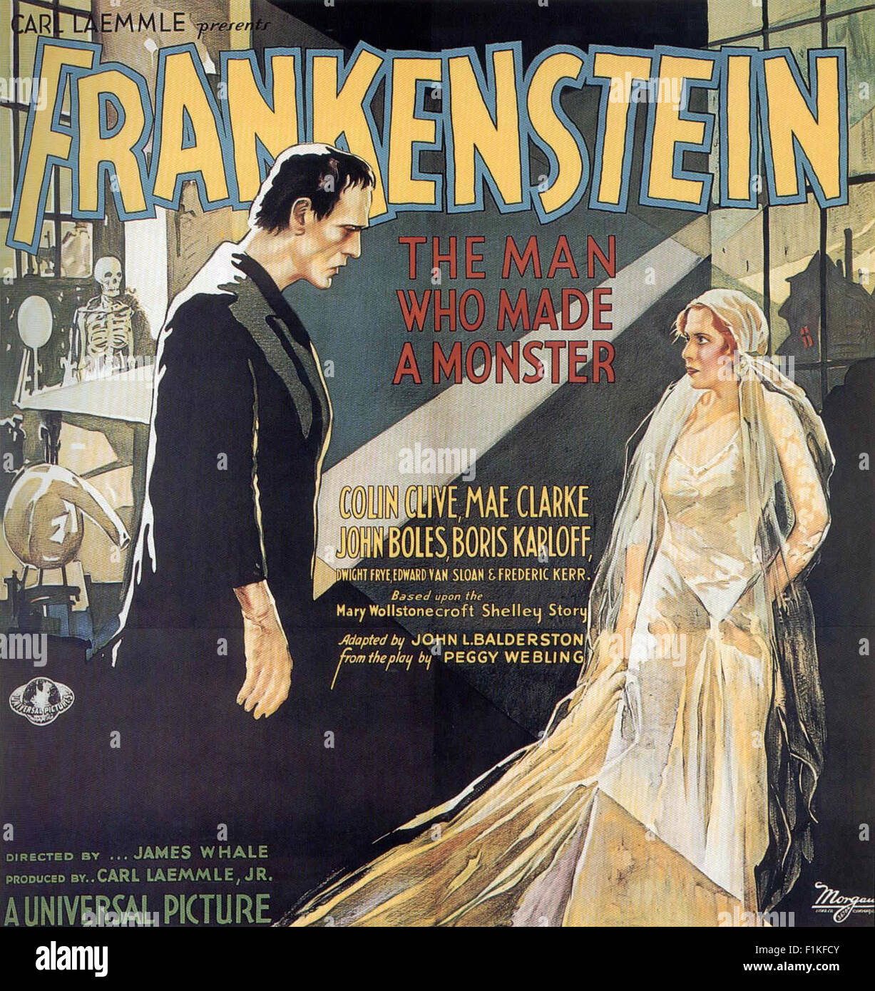 Frankenstein 003 - Movie Poster Stock Photo - Alamy