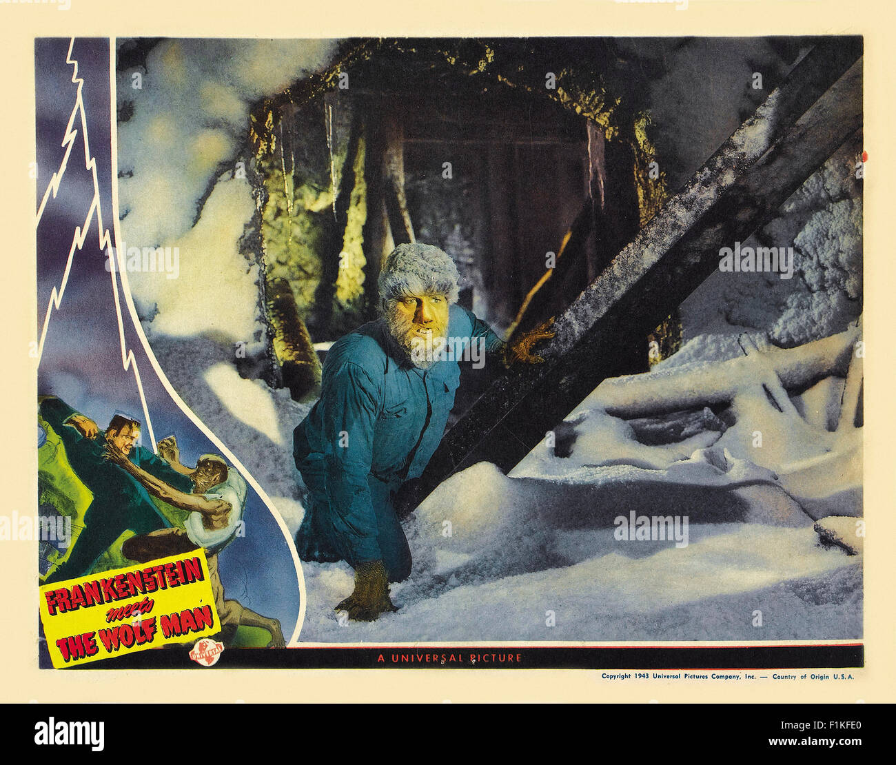 Frankenstein Meets The Wolfman Poster