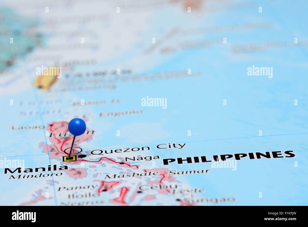 Pinned philippines map hi-res stock photography and images - Alamy