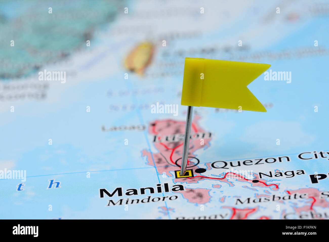 Pinned philippines map hi-res stock photography and images - Alamy
