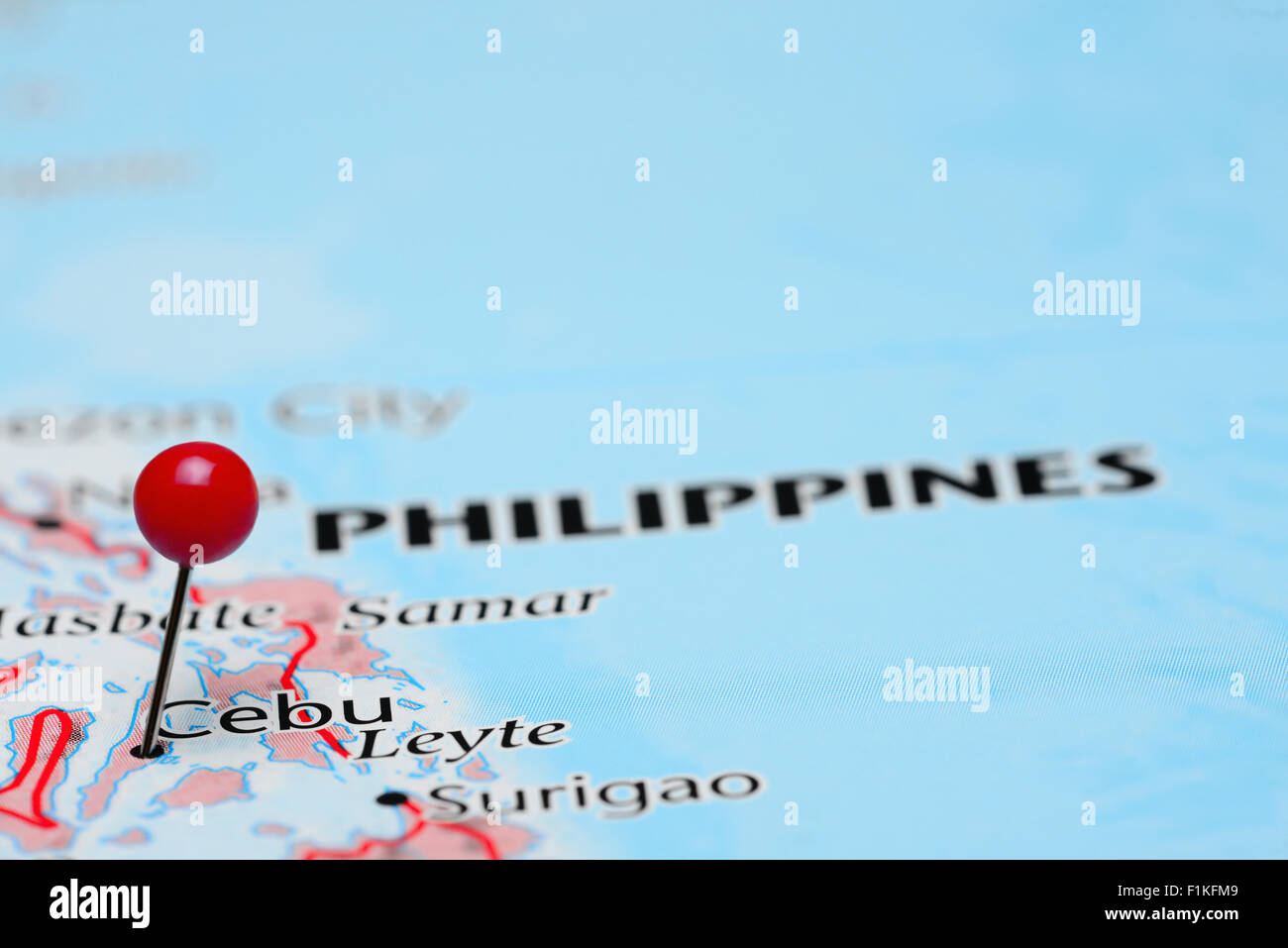 Cebu map hi-res stock photography and images - Alamy