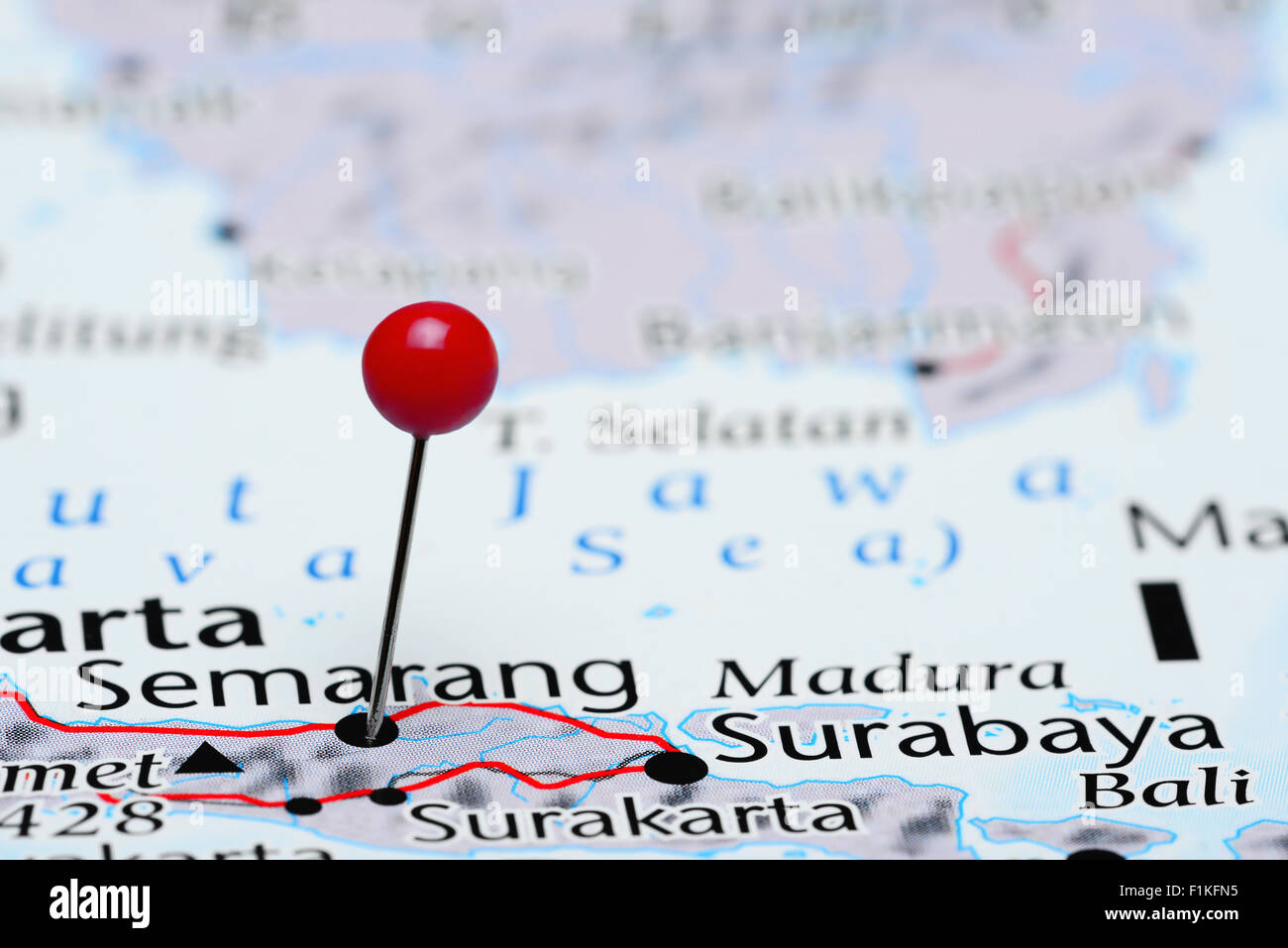 Semarang map hi-res stock photography and images - Alamy