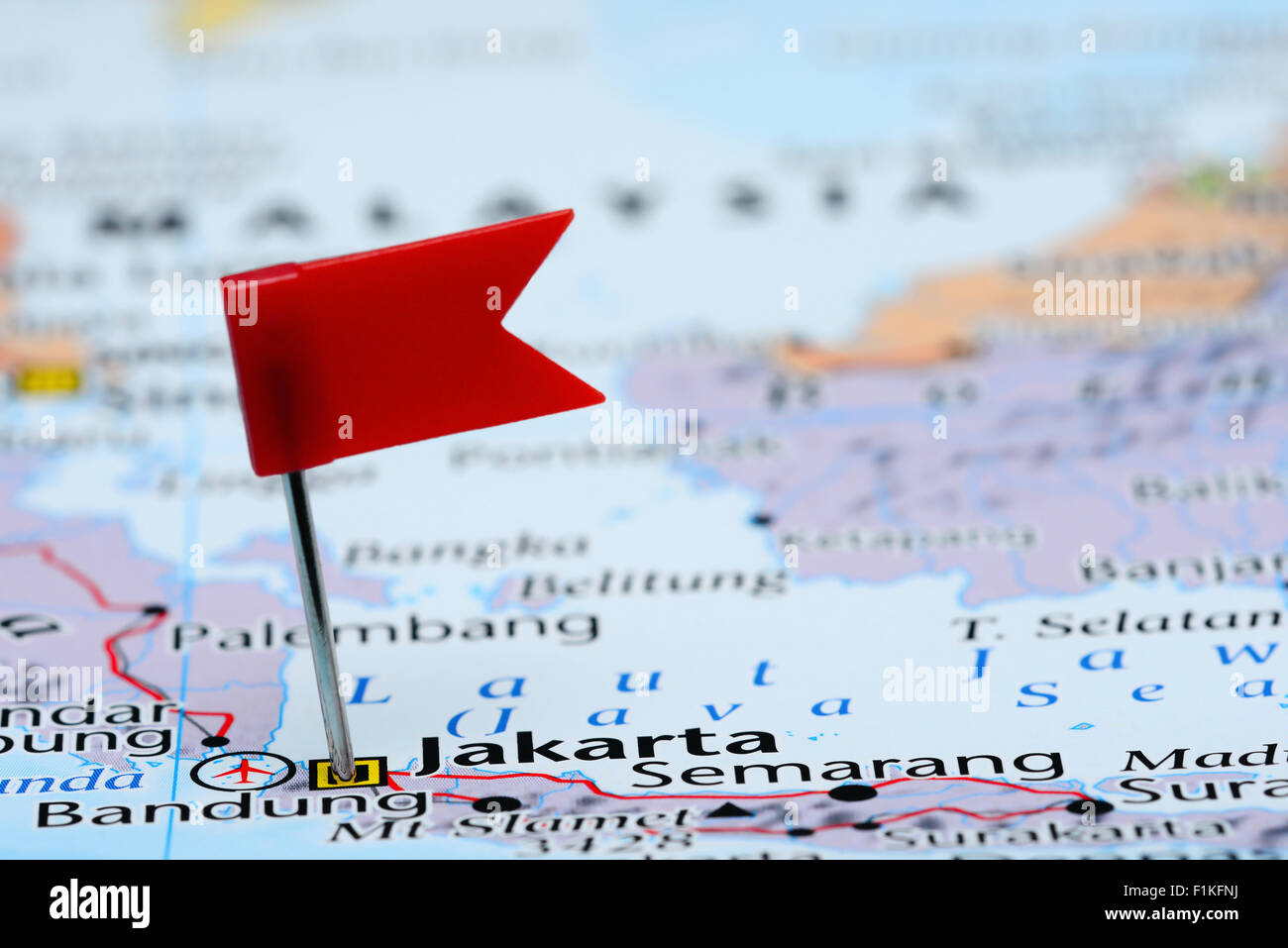 Pinned indonesia map hi-res stock photography and images - Alamy