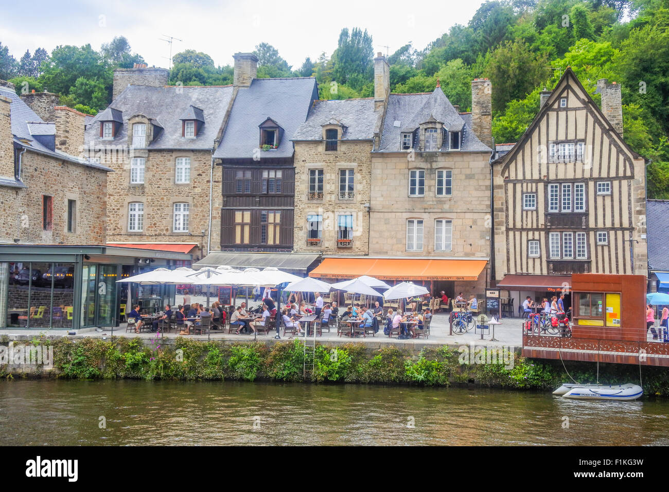 Dinan port on the rance river hi-res stock photography and images - Alamy